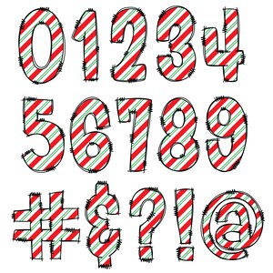 Digital Download | Doodle Christmas Candy Cane Pattern Fill 1 | PNG ...