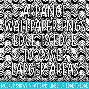 Wallpaper Background - Digital Paper | Seamless | Black, White, Use ...