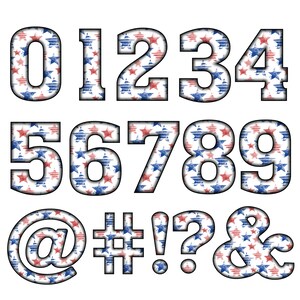 Digital Download | Doodle Chunky USA Stars Patriotic Flag Pattern Fill ...