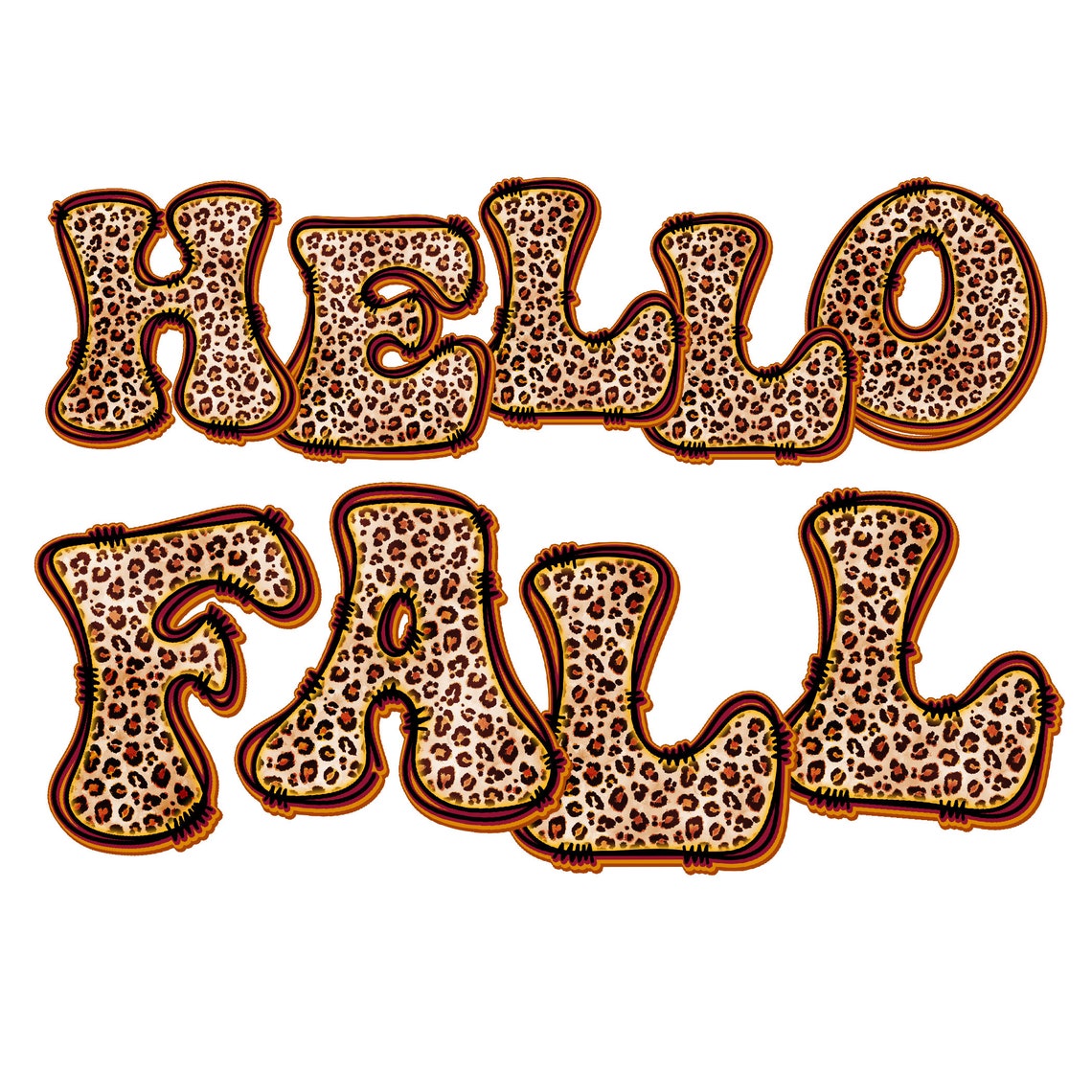 Digital Download Doodle Retro AG Leopard Pattern Vintage - Etsy