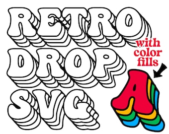 Bubble Letter Svg - Etsy