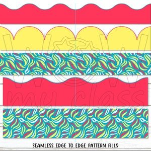 Borders for Bulletin Boards | Print & Cut, Seamless | Classroom Board ...