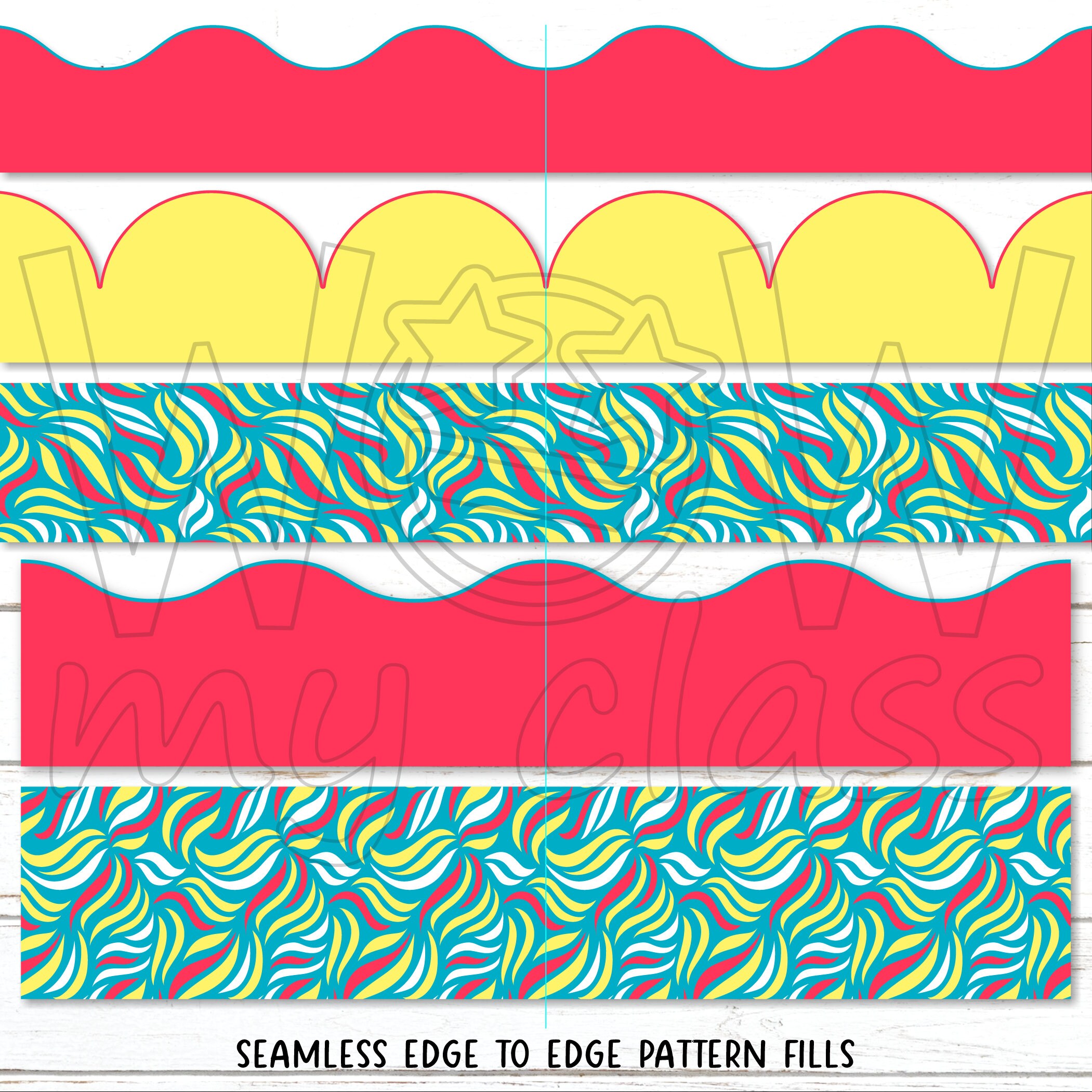 Borders for Bulletin Boards | Print & Cut, Seamless | Classroom Board ...