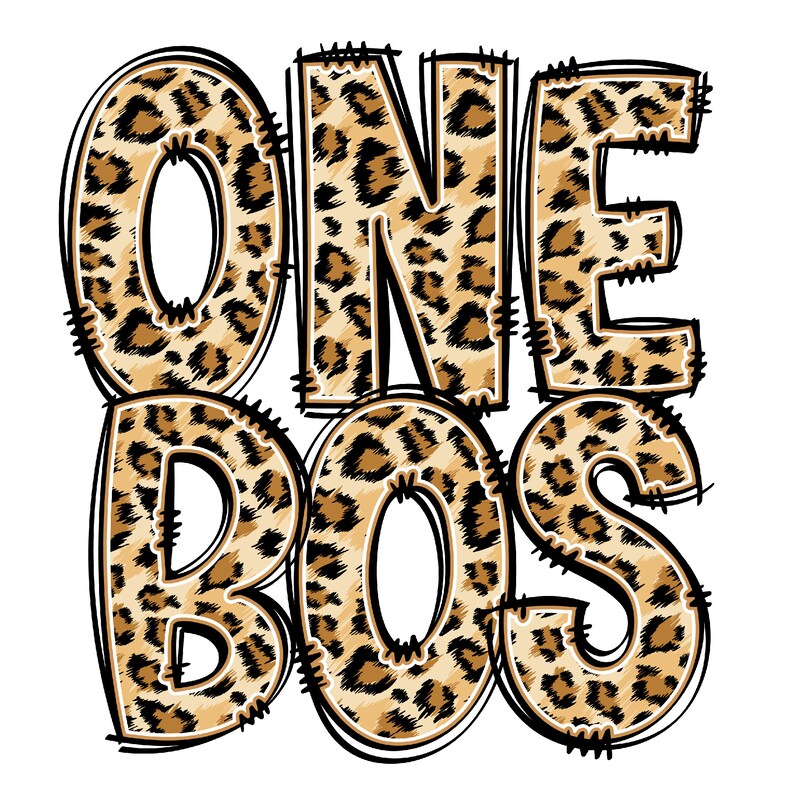 Leopard Alphabet PNG, Bubble Fat Hand Drawn Doodle Letters VS3 With ...