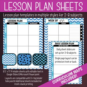 Lesson Plan Sheets & Curriculum Maps (editable) | Geometric Shapes ...