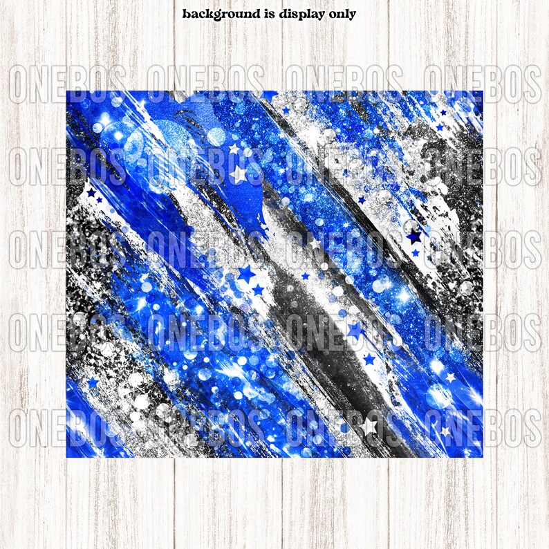 Tumbler Wrap PNG, Blue Black & White, Preppy Collage School Spirit ...