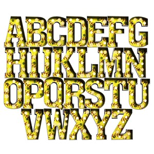 Digital Download | Softball Pattern Marquee Letters & Numbers | PNG ...