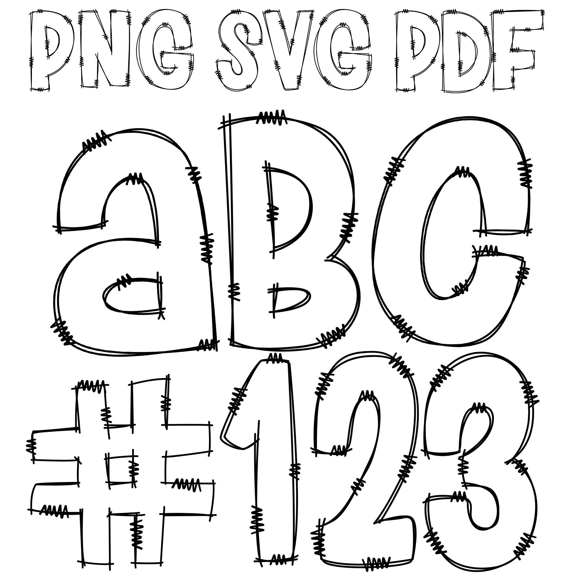 Alphabet Clipart Black And White