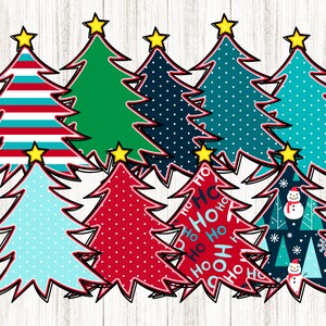 Doodle Alphabet Bundle, 16 Sets in Christmas Paper Patterns, Bonus ...