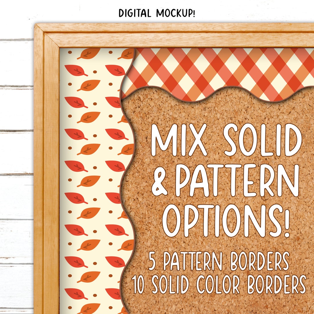 Borders for Bulletin Boards | Print & Cut, Seamless | Classroom Board ...
