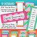 Digital Bookmarks (printable), Clipart Bundle Set of 12 | Lined & Blank ...