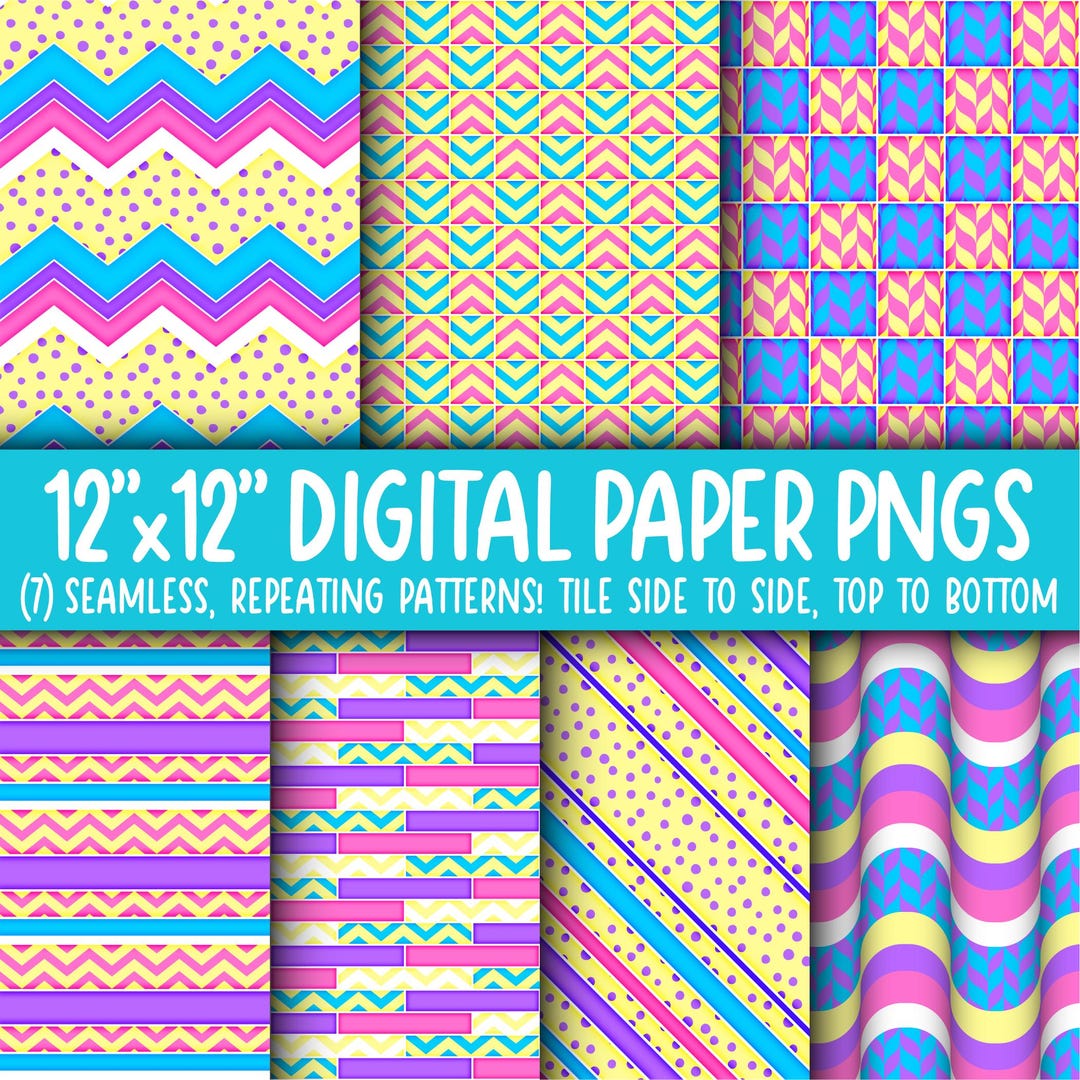 Wallpaper Background - Digital Paper | Seamless | Geometric, Chevron ...