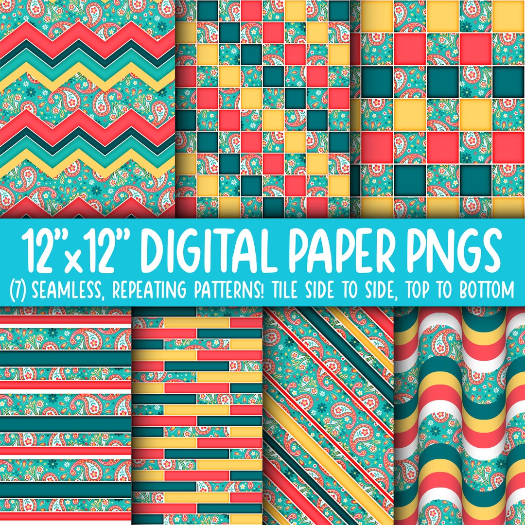Wallpaper Background - Digital Paper | Seamless | Chevron, Brick ...