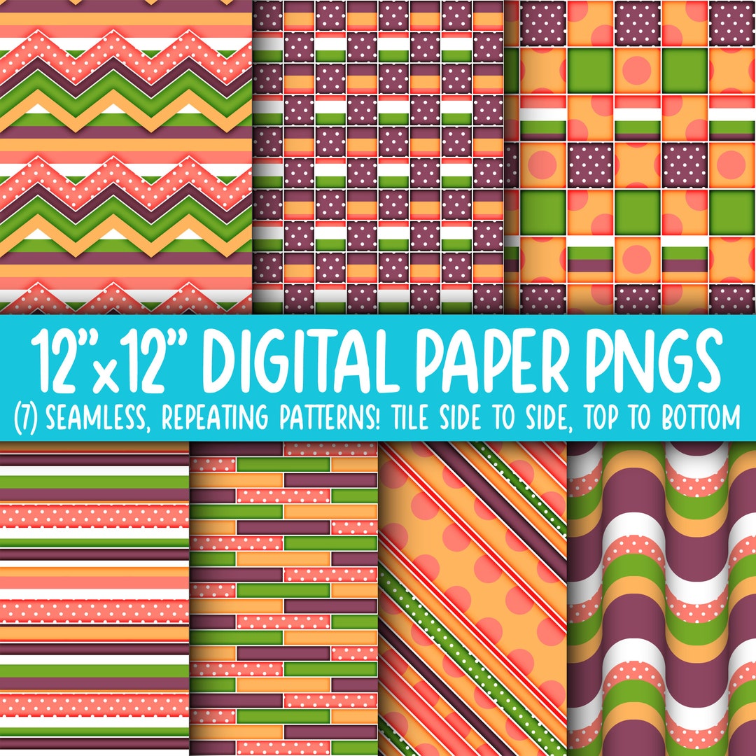 Wallpaper Background - Digital Paper | Seamless | Chevron, Brick ...