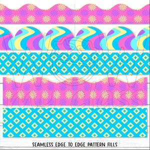 Borders for Bulletin Boards Print & Cut, Seamless Floral, Diamond ...