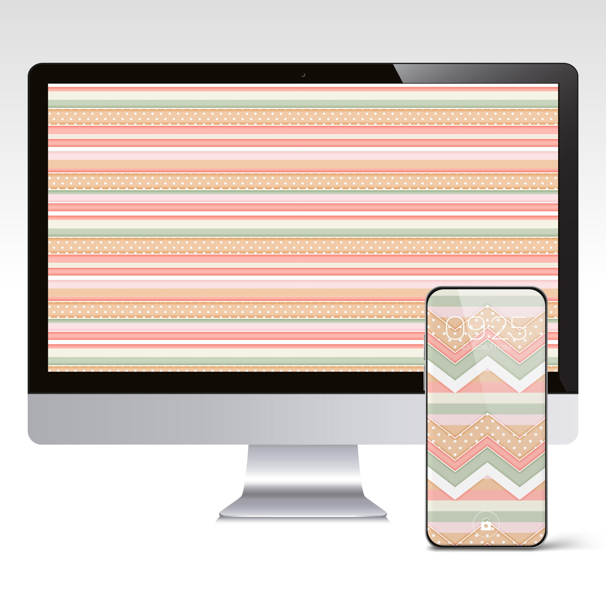 Wallpaper Background - Digital Paper | Seamless | Chevron, Brick ...