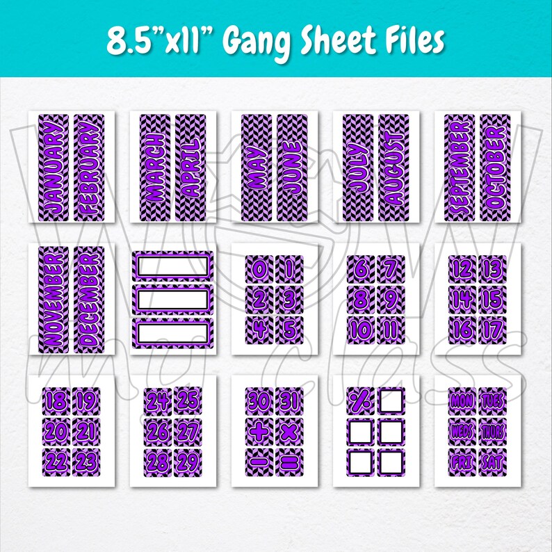 Wall Calendar - Pocket Chart for Teachers | Geometric Shapes, Circles ...