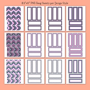 Digital Bookmarks (printable), Clipart Bundle Set of 12 | Lined & Blank ...