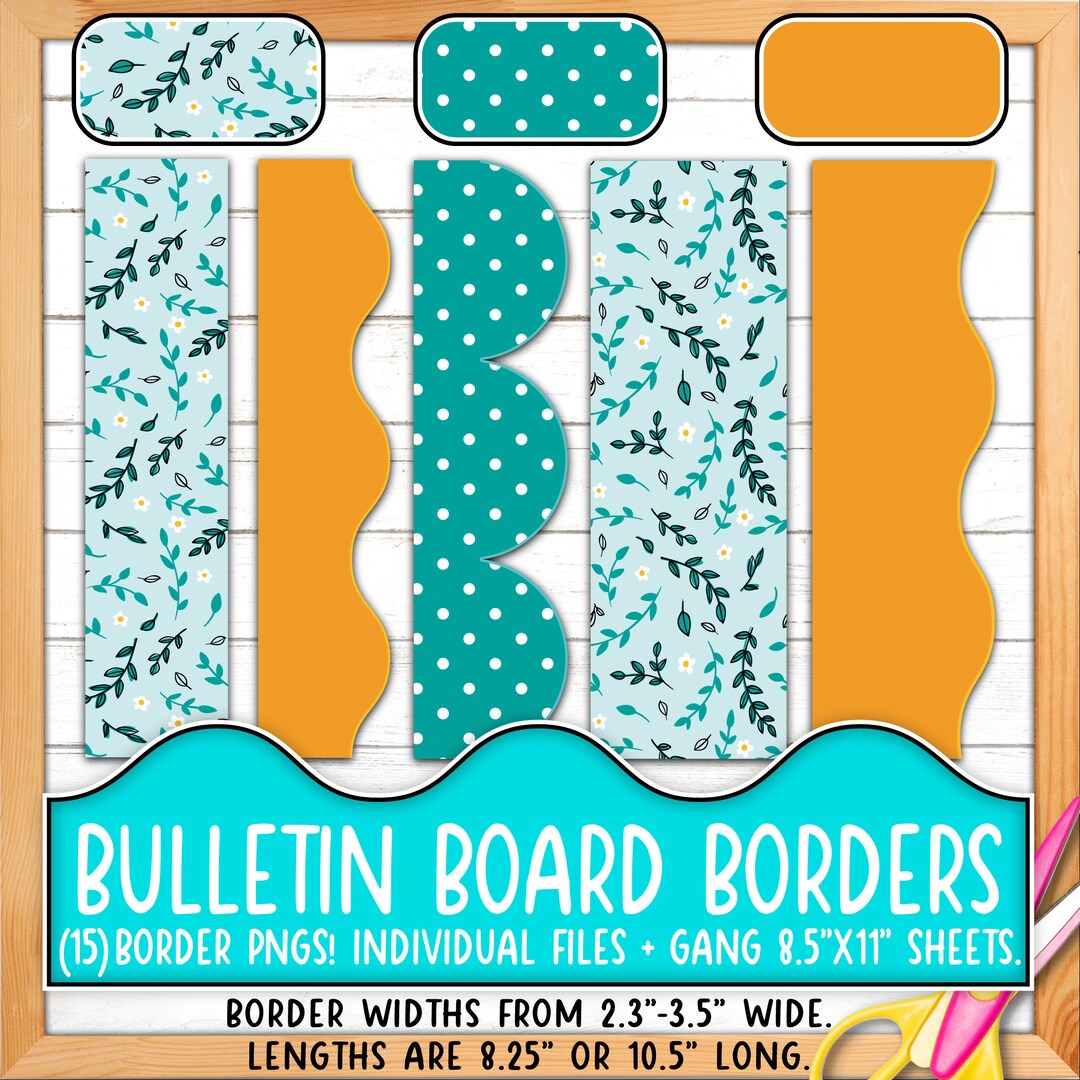 Borders for Bulletin Boards | Print & Cut, Seamless | Classroom Board ...
