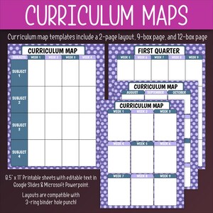 Lesson Plan Sheets & Curriculum Maps (editable) | Floral, Diamonds ...