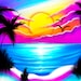 Airbrush Beach Scene PNG, Procreate Art, Beach Background, Digital ...