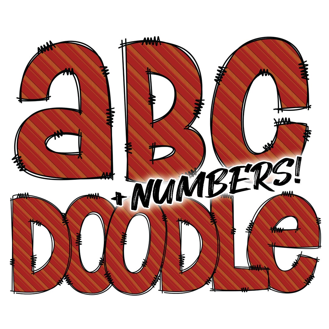 Digital Download | Doodle Red Striped 1 Pattern Fill | PNG Clipart ...