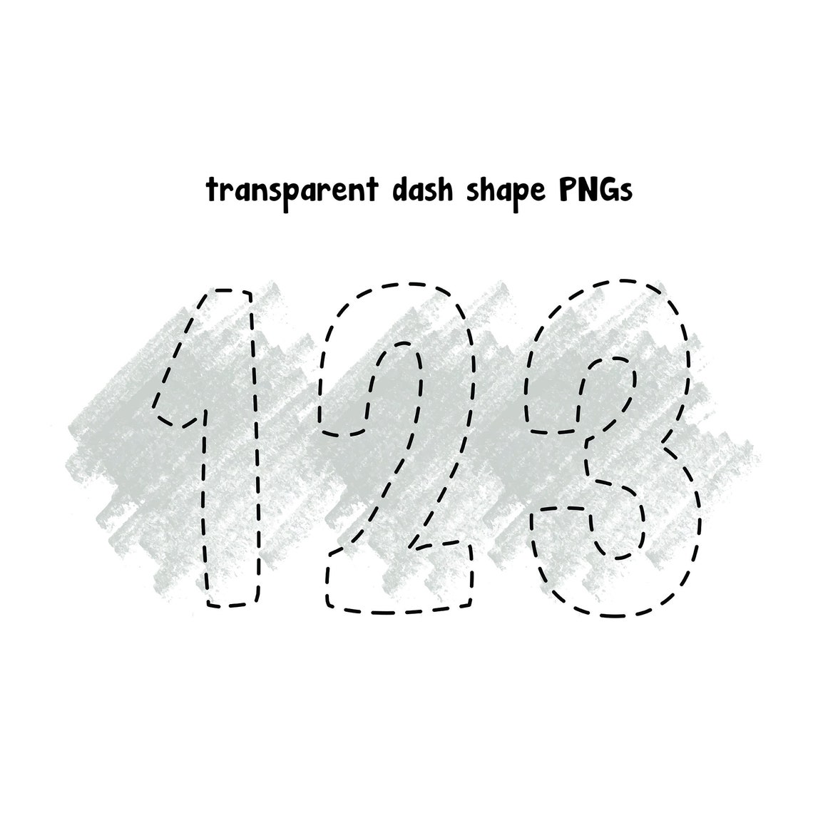 Digital Dash Doodle With Transparent Inside PNG SVG EPS - Etsy