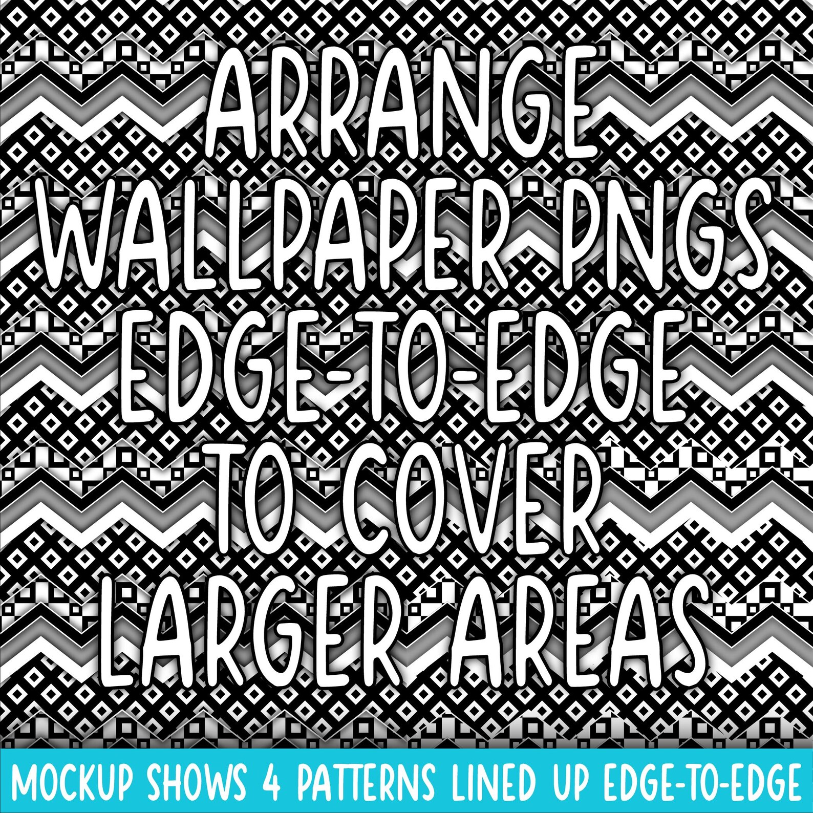 Wallpaper Background - Digital Paper | Seamless | Black, White, Use ...