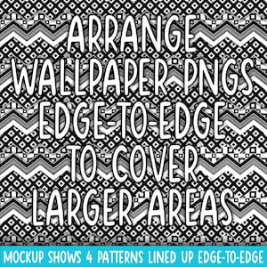 Wallpaper Background - Digital Paper | Seamless | Black, White, Use ...