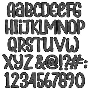 Rainbow Basics Doodle Alphabet Pack PNG | Hand Drawn Uppercase Letters ...