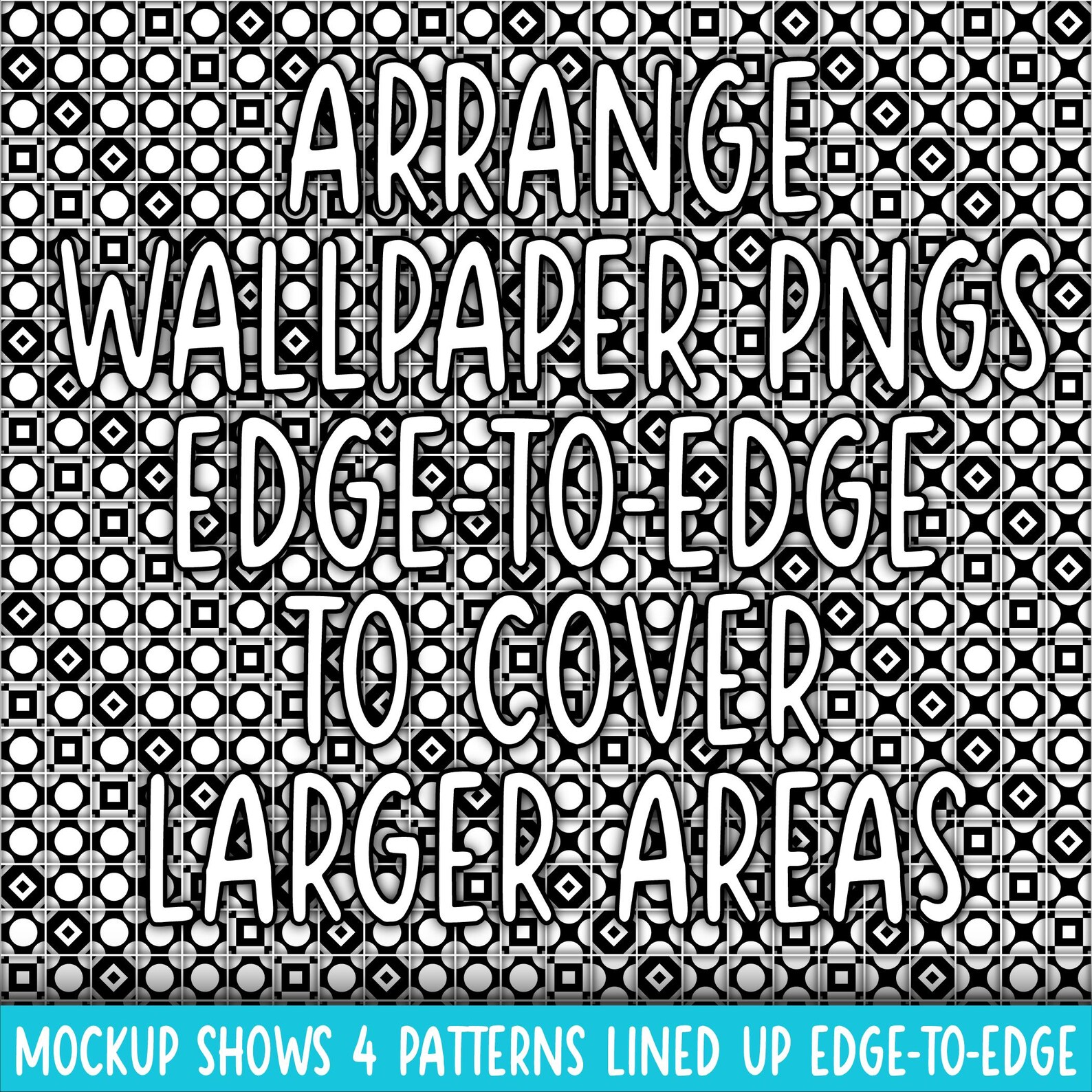 Wallpaper Background - Digital Paper | Seamless | Black, White, Use ...