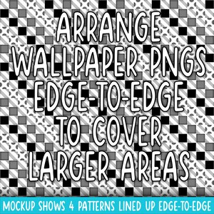 Wallpaper Background - Digital Paper | Seamless | Black, White, Ink ...