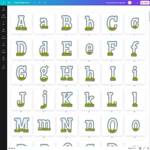 Skinny Slab Stitch Alpha Stitch PNG, Faux Embroidery Applique Letters ...