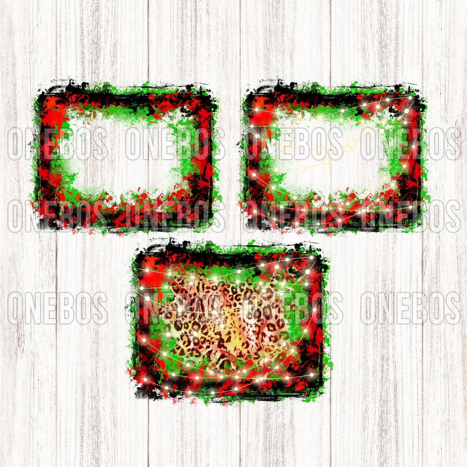 Christmas Backgrounds, Bundle of 3 Grunge, Splatter, Distressed ...