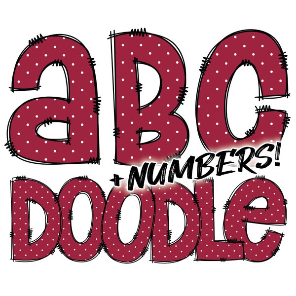 Polka Dot Numbers - Etsy