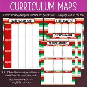 Lesson Plan Sheets & Curriculum Maps (editable) | Polkadots, Mini Dot ...