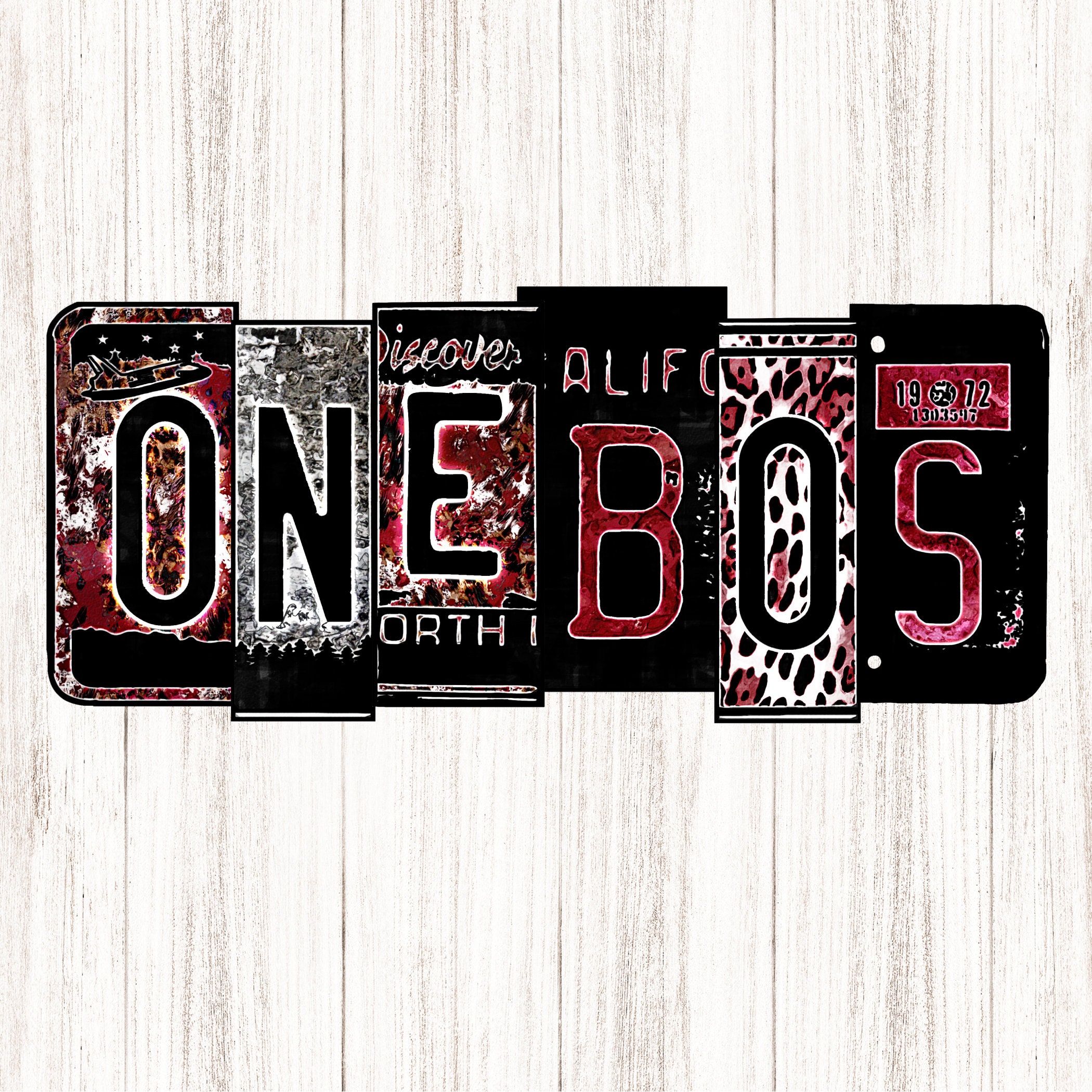 Maroon License Plate Alphabet Mix Match Letters Grunge & - Etsy