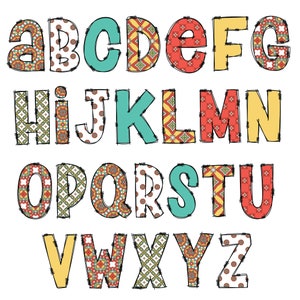 Digital Download | Doodle Boho Multi Pattern 1 Fill | PNG Clipart ...