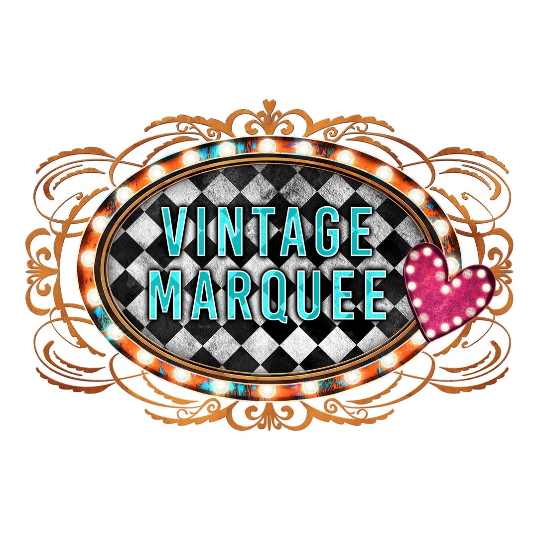 Digital Download | Vintage Marquee Shape Bundle Logo Maker PNG Bundle ...