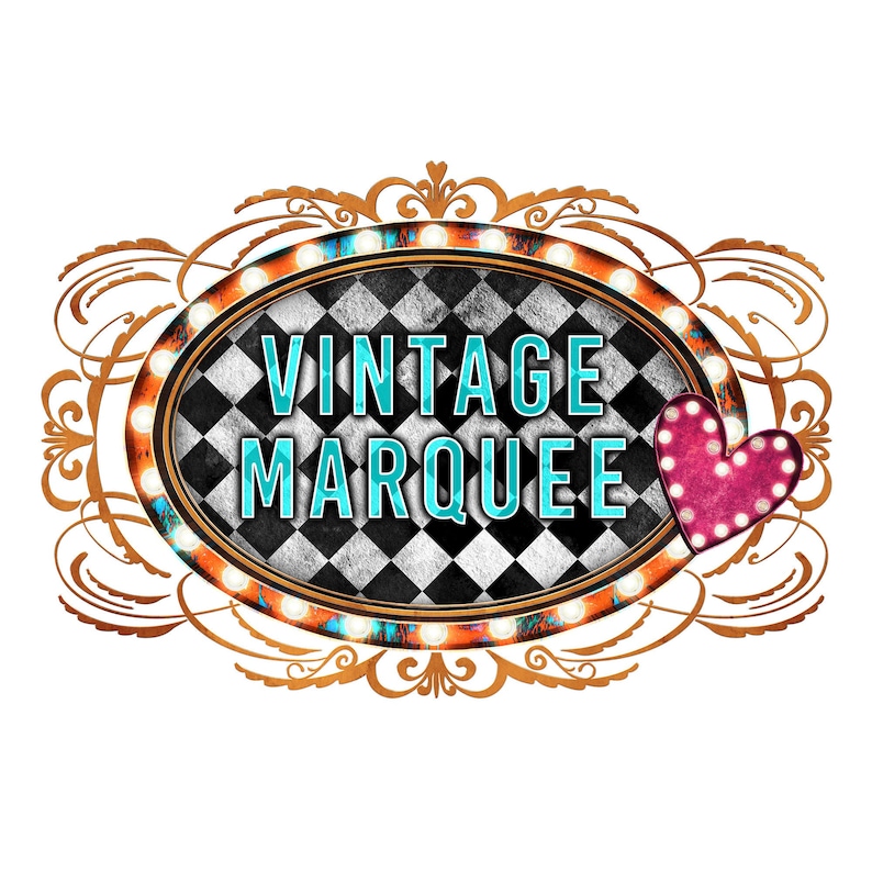 Digital Download | Vintage Marquee Shape Bundle Logo Maker PNG Bundle ...