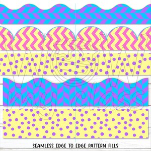 Borders for Bulletin Boards | Print & Cut, Seamless | Geometric ...