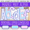 Digital Stitch Alpha PNG, Faux Embroidery Applique Patch Letters ...
