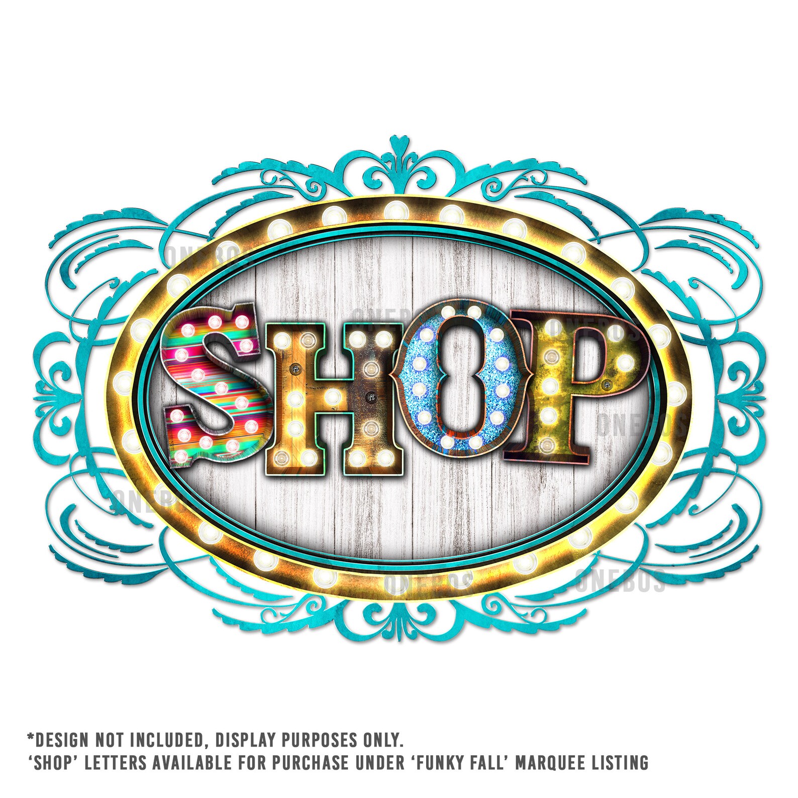 Digital Download | Vintage Marquee Shape Bundle Logo Maker PNG Bundle ...