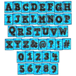 10 Color Basics Boxy Doodle Alphabet PNG, Digital Download, Casual Hand ...