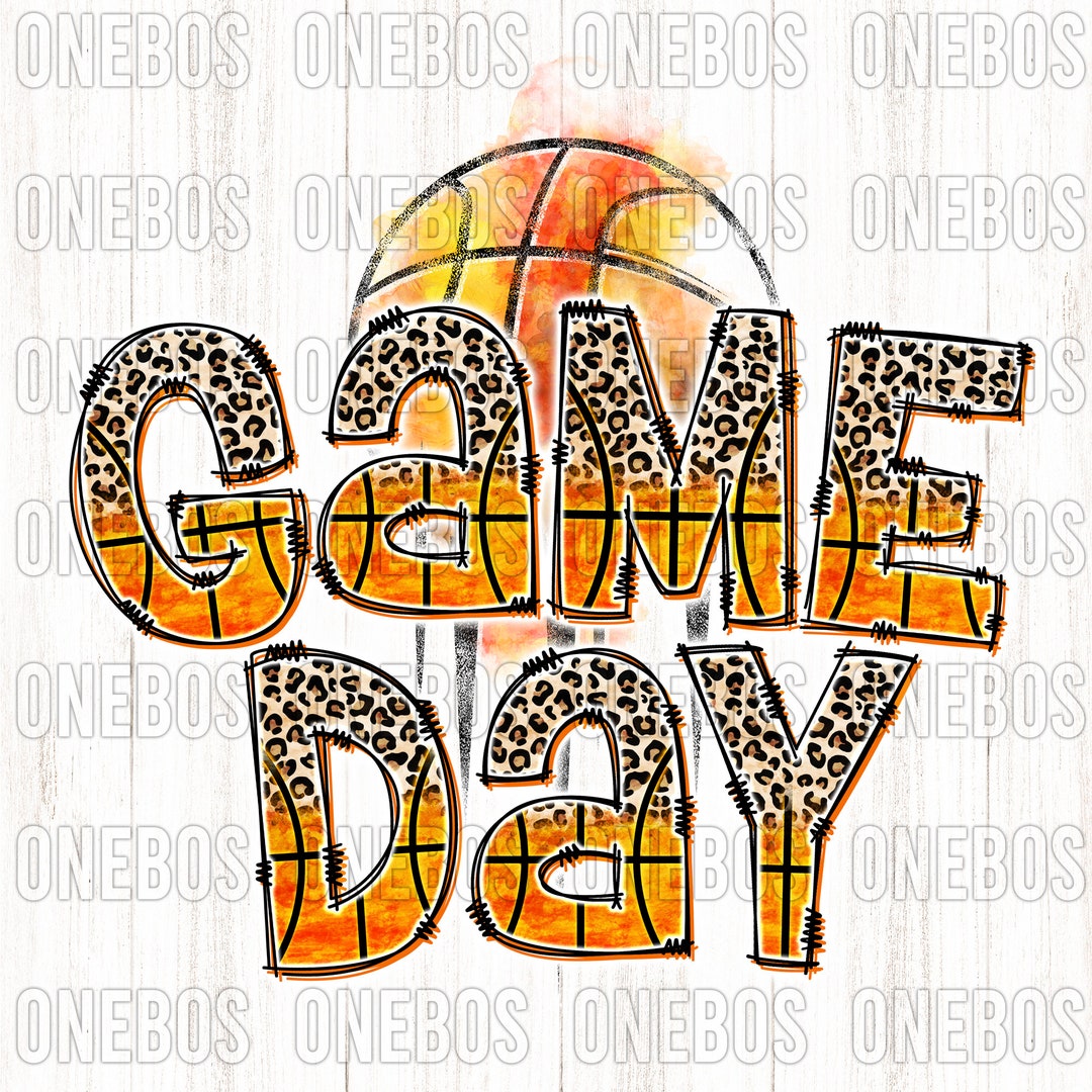 GAME DAY Digital Design, Clipart Image Graphic, Game Day Letters With ...