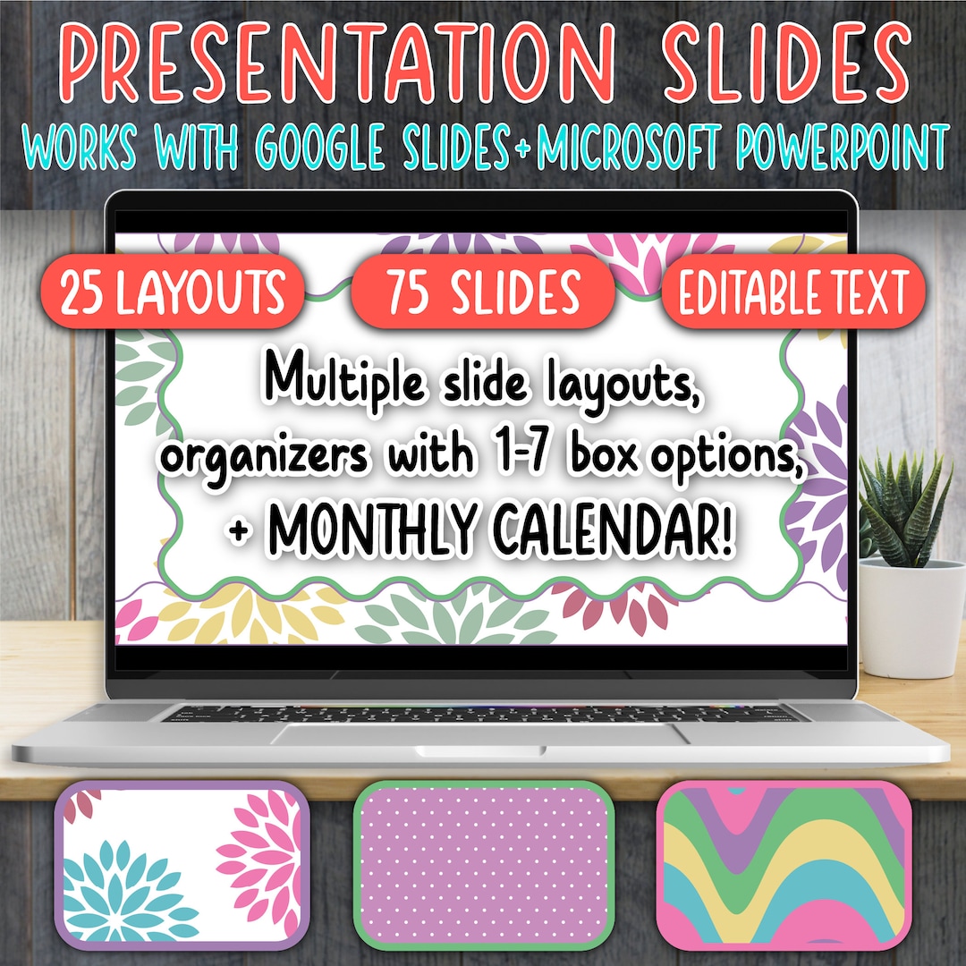 Google Slide & Powerpoint Templates (editable) | Teacher Presentation ...