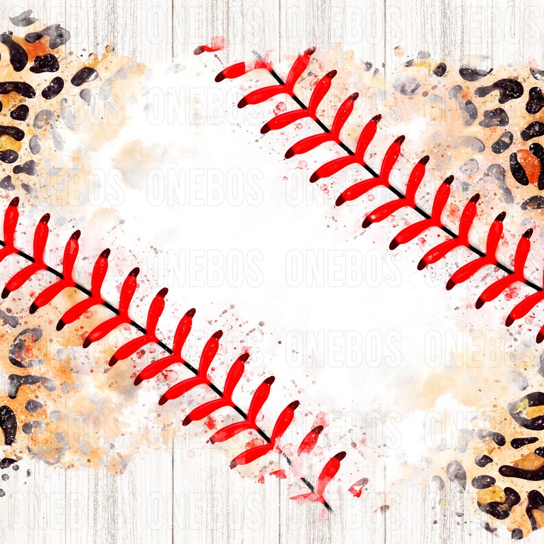 Digital Patch 6 Background Pngs Leopard Baseball Mix | Etsy