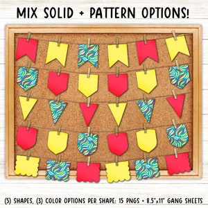 Pennant/bunting Banner Kit (for Walls & Bulletin Boards) | Zebra, Waves ...