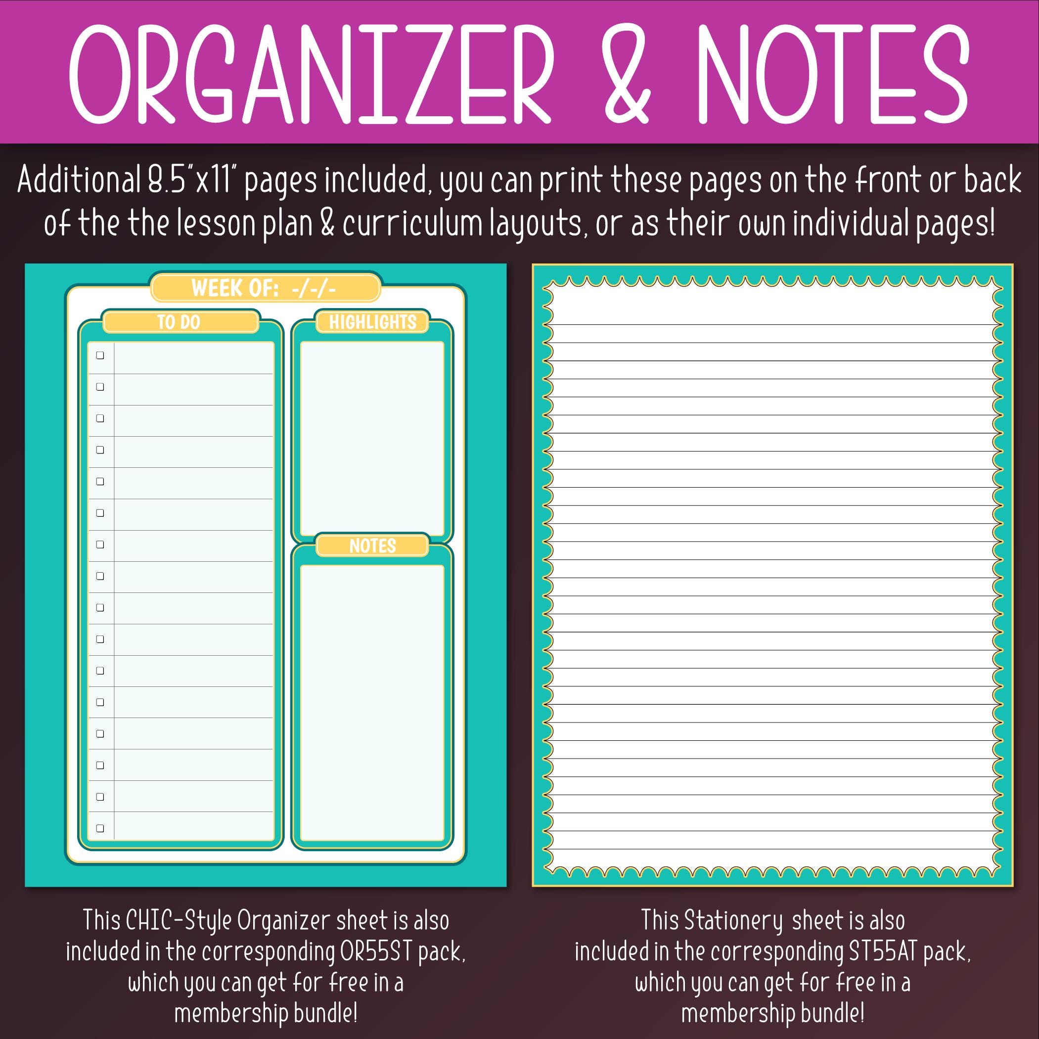 Lesson Plan Sheets & Curriculum Maps (editable) | Teacher Planner ...
