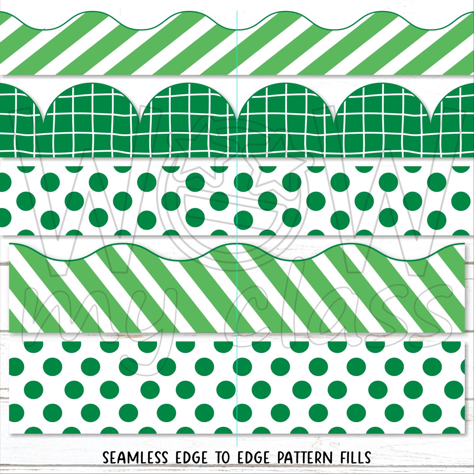 Borders for Bulletin Boards | Print & Cut, Seamless | Hand Drawn Grid ...